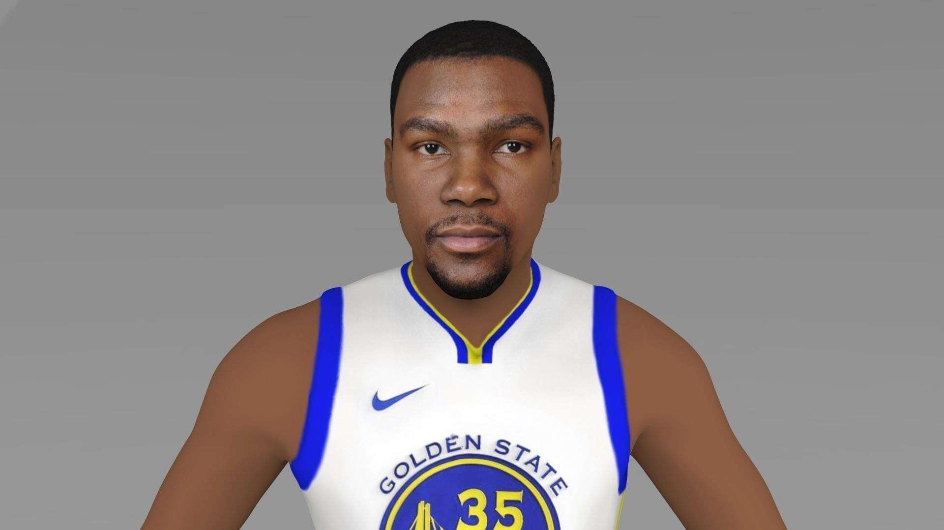 Kevin Durant (Full Color) - 3D Model by PrintedReality