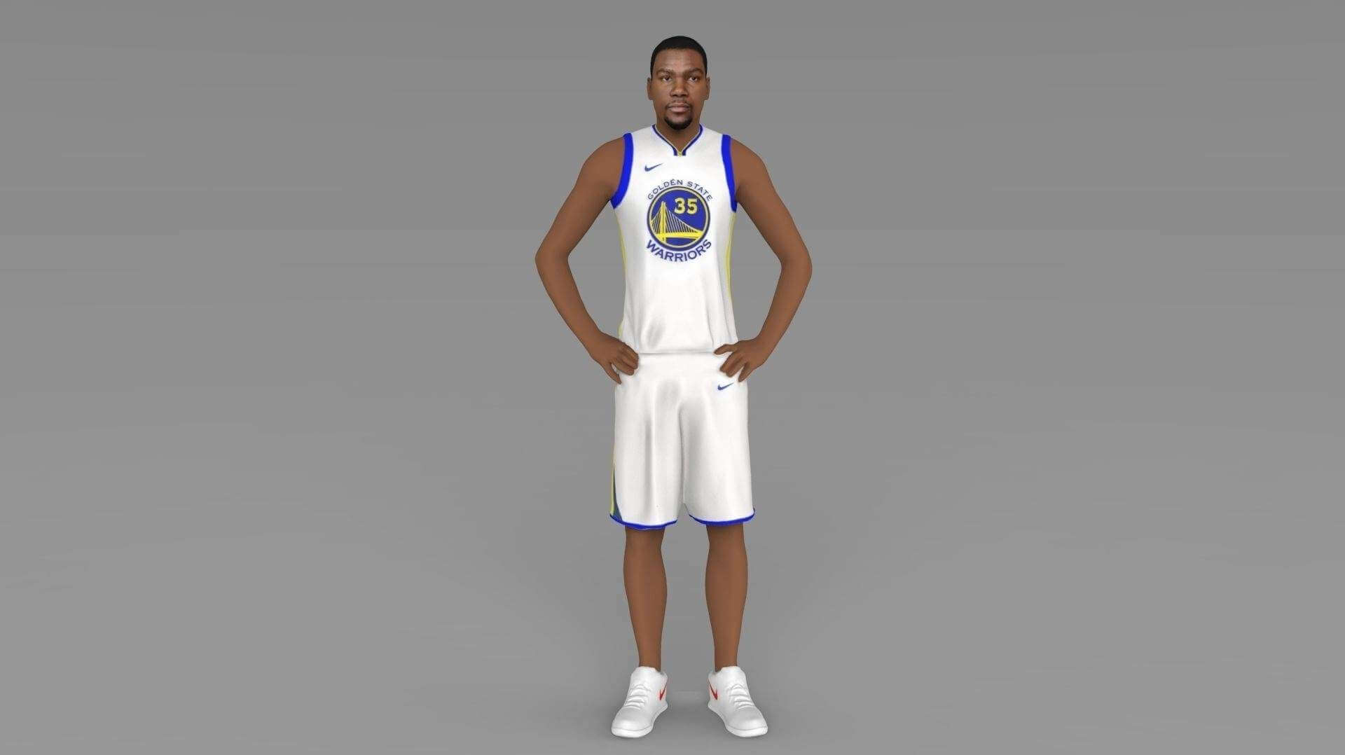 Kevin Durant (Full Color) - 3D Model by PrintedReality