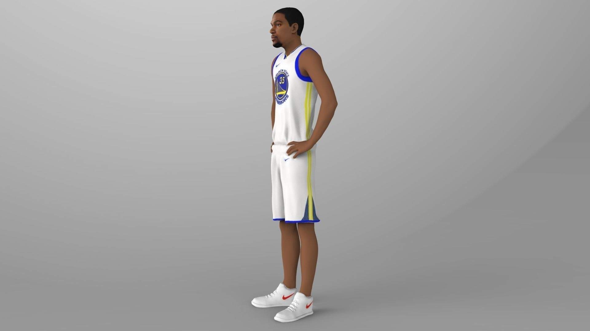 Kevin Durant (Full Color) - 3D Model by PrintedReality
