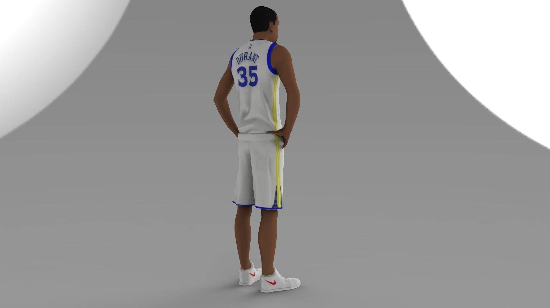 Kevin Durant (Full Color) - 3D Model by PrintedReality