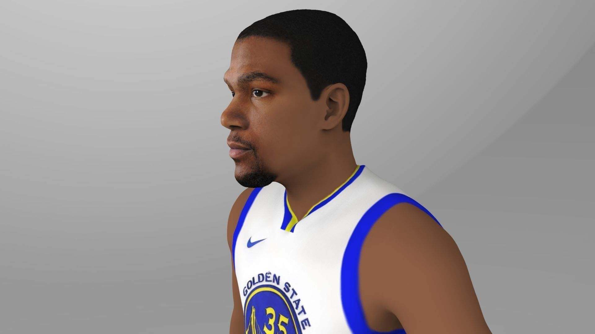 Kevin Durant (Full Color) - 3D Model by PrintedReality