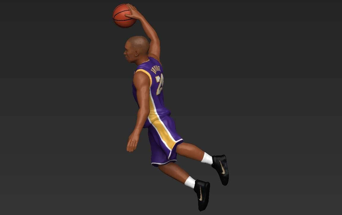 Kobe Bryant (Full Color) - 3D Model by PrintedReality