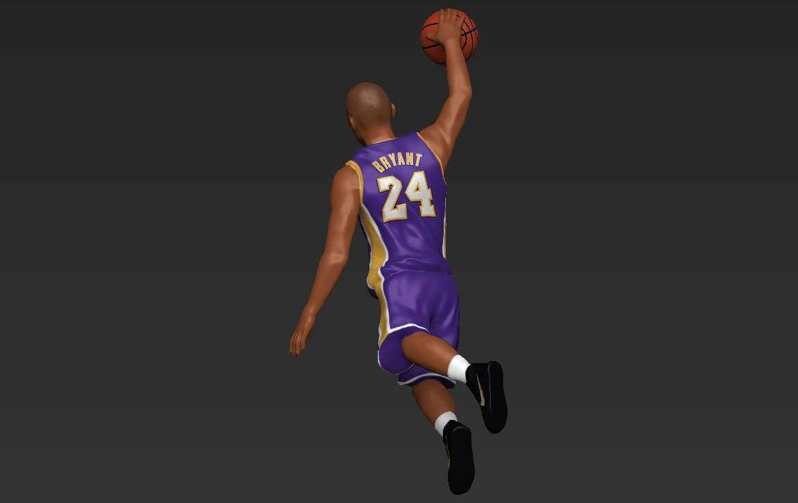 Kobe Bryant (Full Color) - 3D Model by PrintedReality