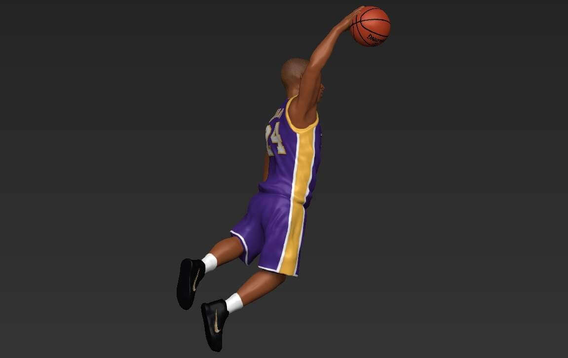 Kobe Bryant (Full Color) - 3D Model by PrintedReality