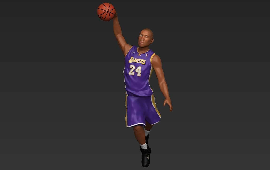 Kobe Bryant (Full Color) - 3D Model by PrintedReality