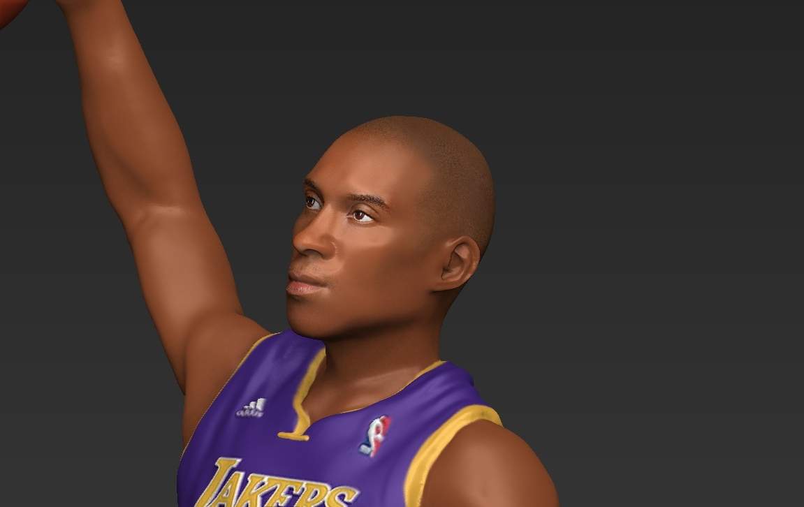 Kobe Bryant (Full Color) - 3D Model by PrintedReality