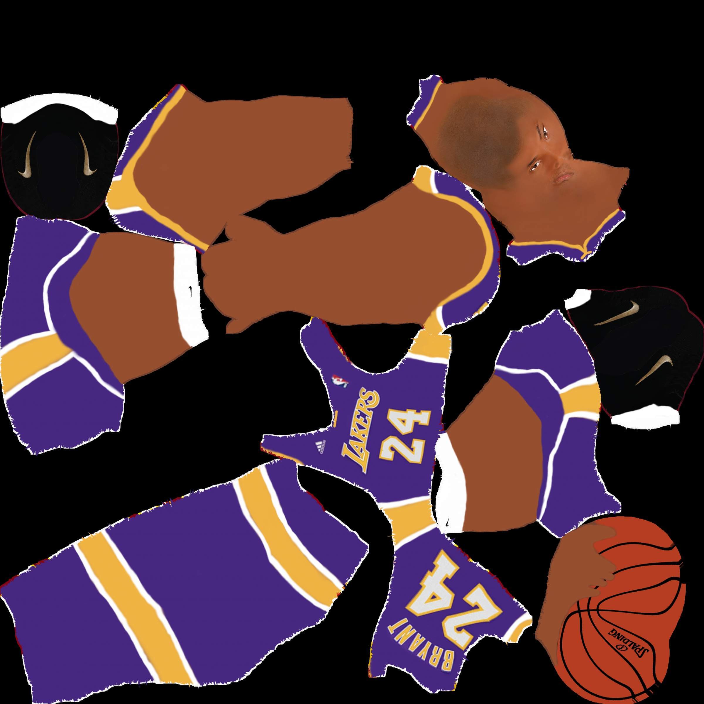 Kobe Bryant (Full Color) - 3D Model by PrintedReality