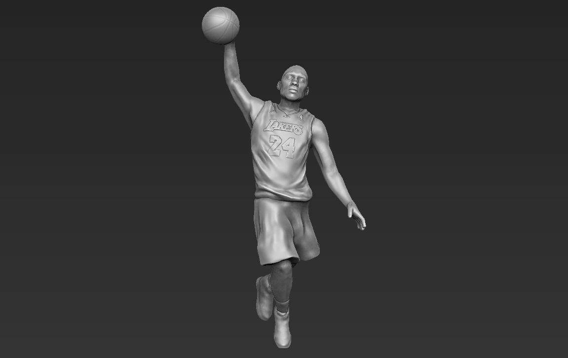 Kobe Bryant (Full Color) - 3D Model by PrintedReality