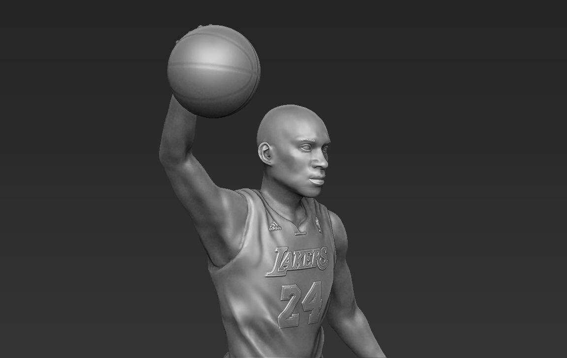 Kobe Bryant (Full Color) - 3D Model by PrintedReality