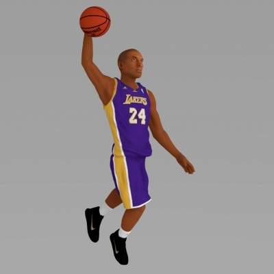Kobe Bryant (Full Color) - 3D Model by PrintedReality