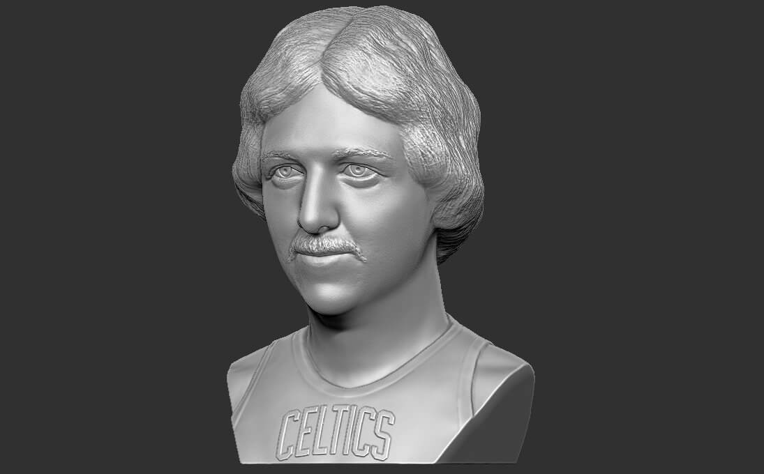 Larry Bird Bust - Print Ready 3D Model by PrintedReality