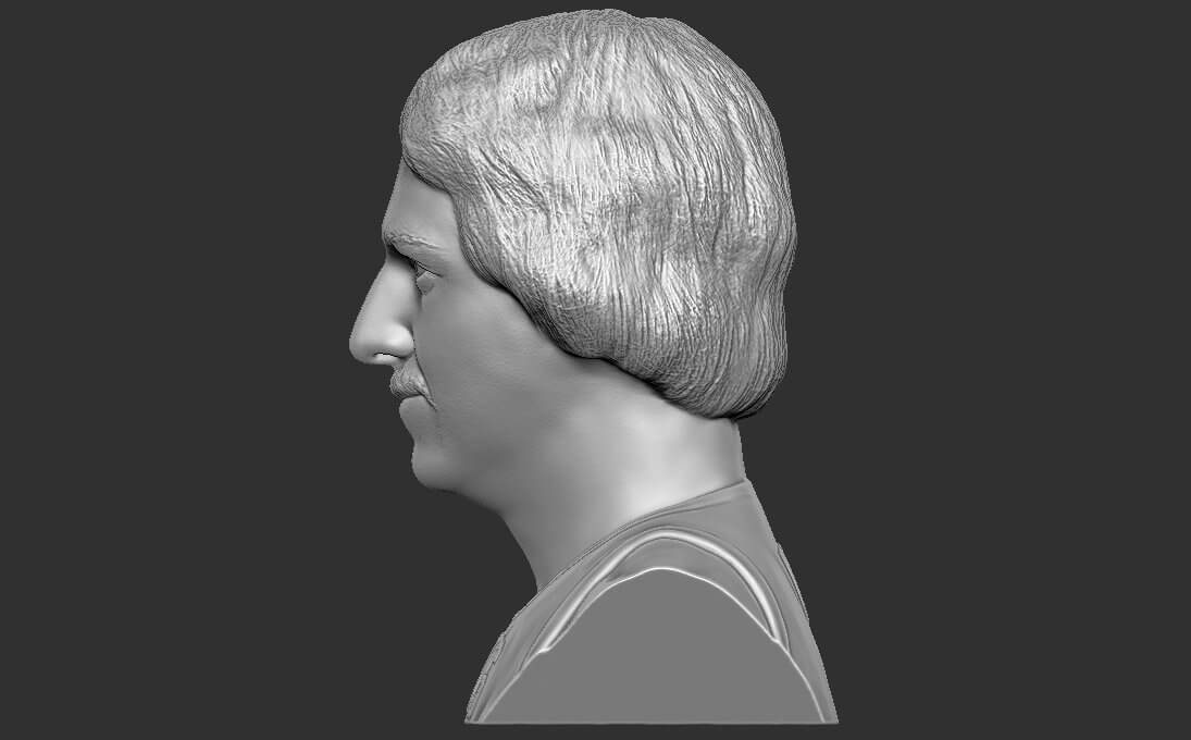 Larry Bird Bust - 3D Model by PrintedReality