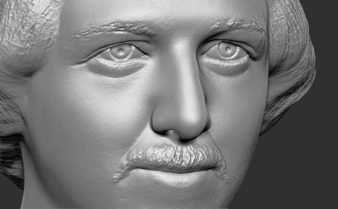 Larry Bird Bust - 3D Model by PrintedReality
