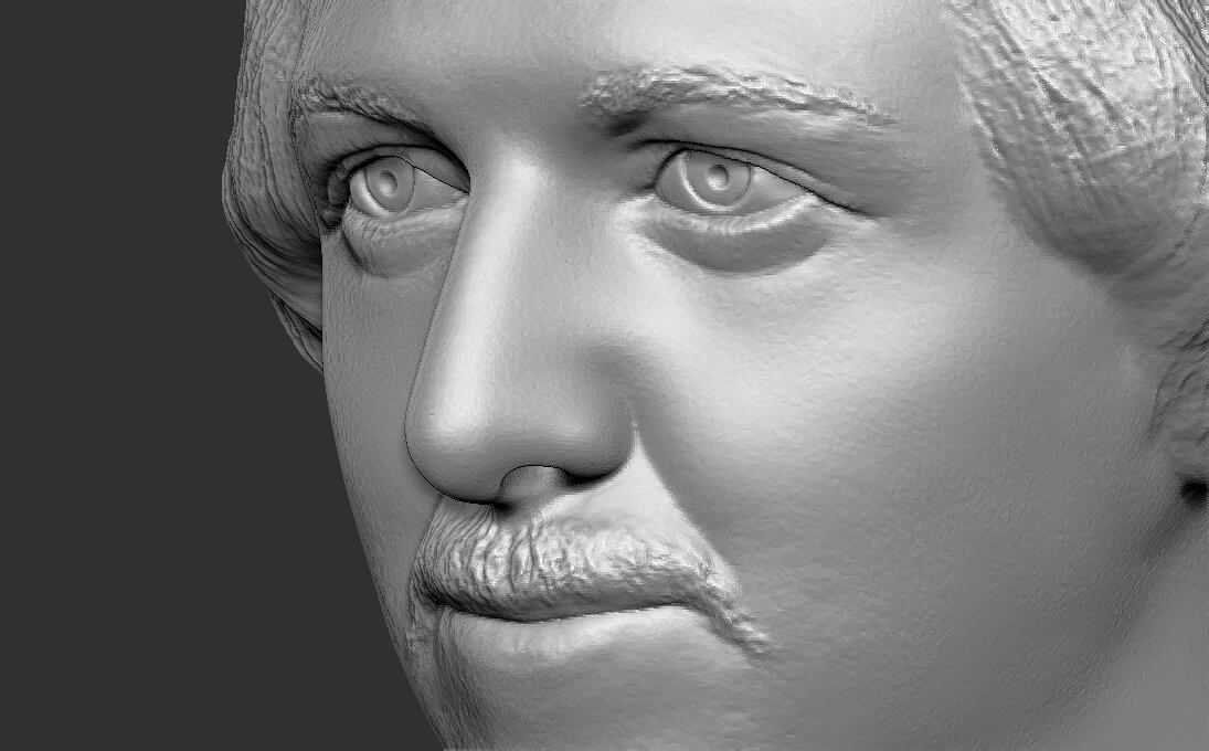 Larry Bird Bust - 3D Model by PrintedReality