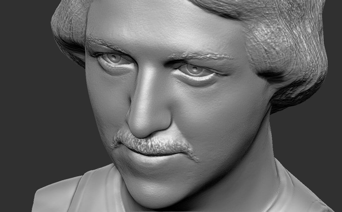 Larry Bird Bust - 3D Model by PrintedReality