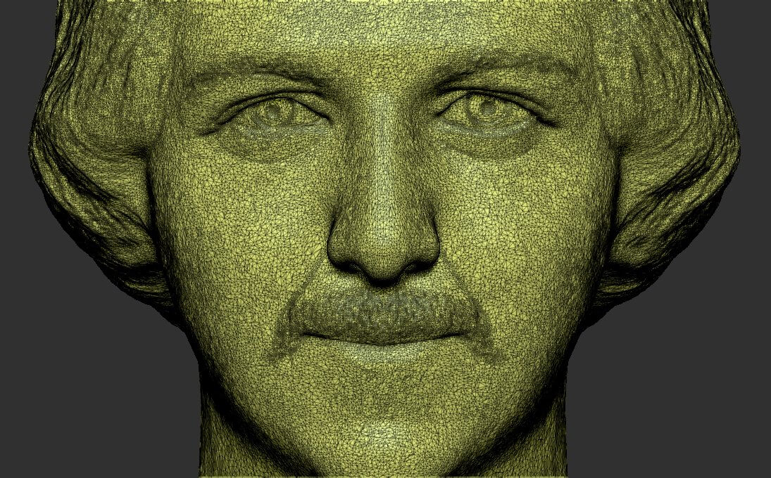 Larry Bird Bust - 3D Model by PrintedReality