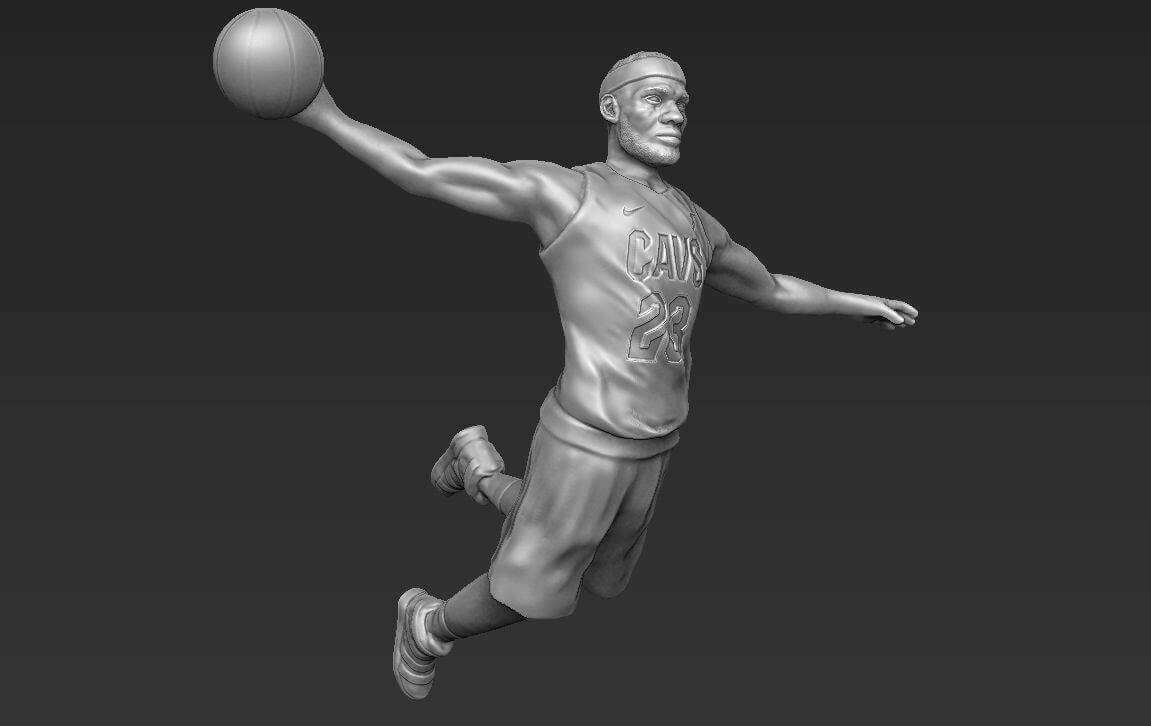 Lebron James - 3D Model by PrintedReality