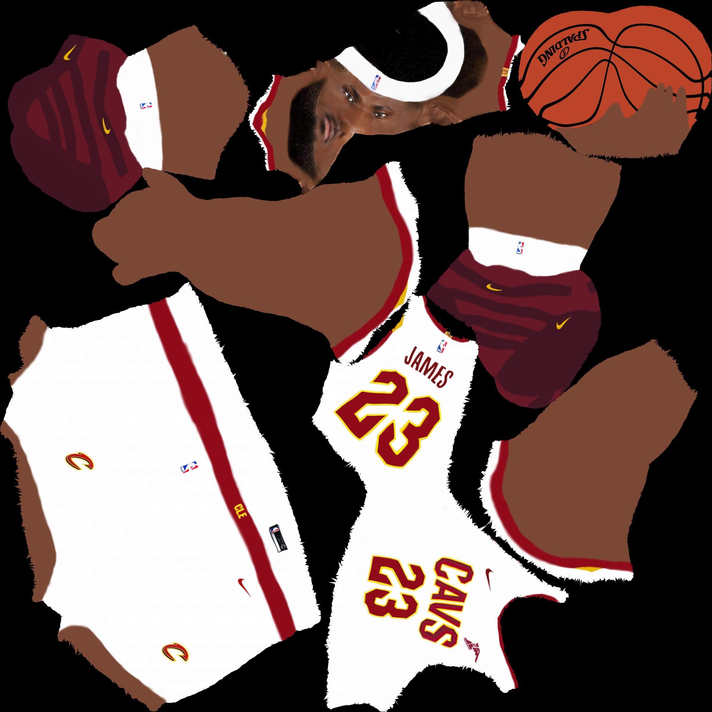 Lebron James (Full Color) - 3D Model by PrintedReality