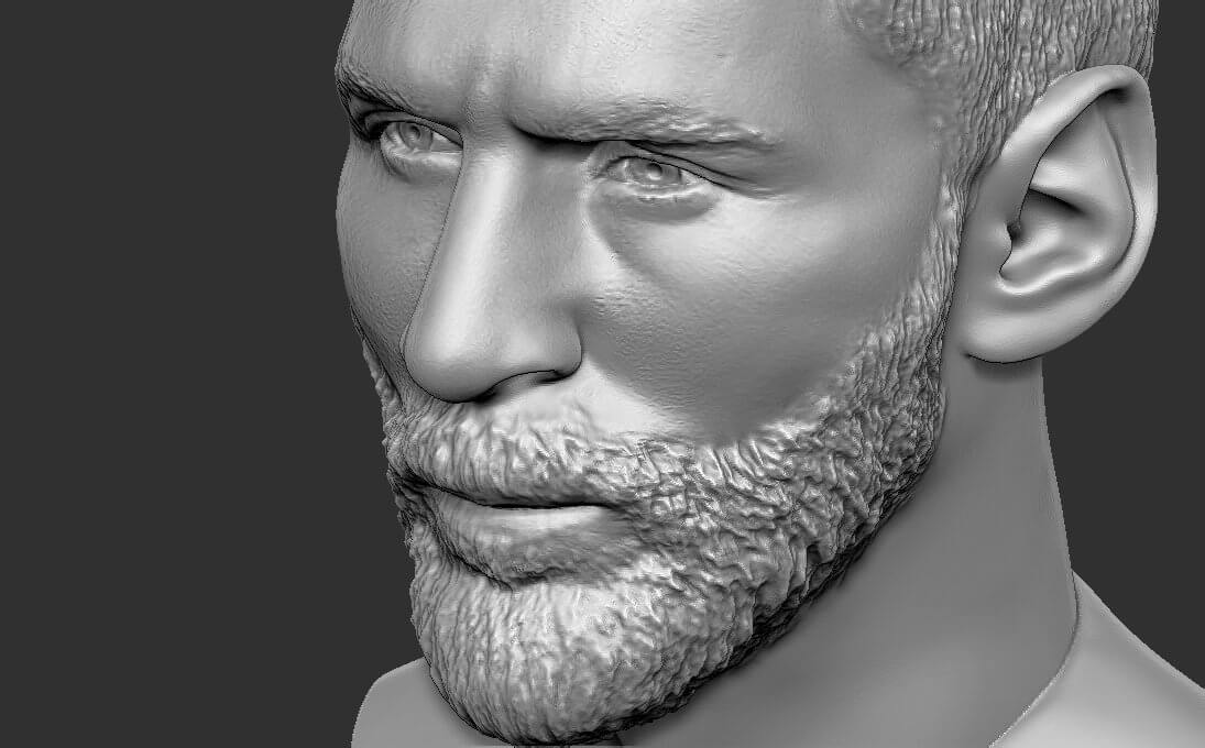 Leo Messi Bust - 3D Model by PrintedReality