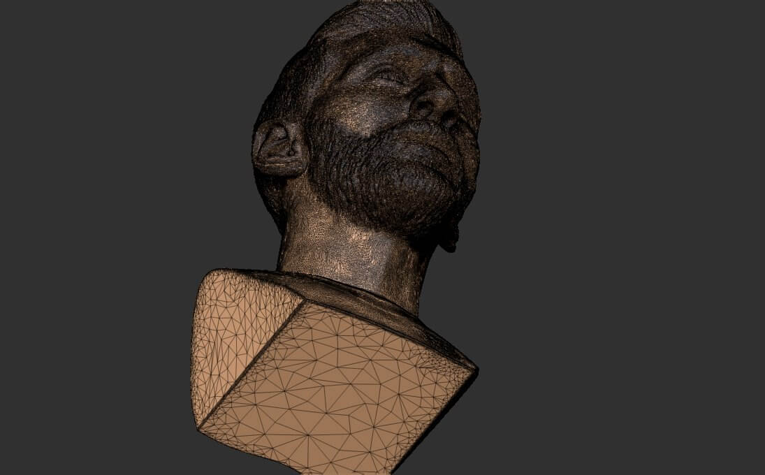 Leo Messi Bust - 3D Model by PrintedReality