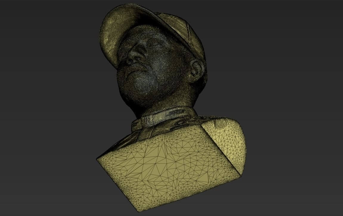 Lewis Hamilton Bust (Full Color) - 3D Model by PrintedReality