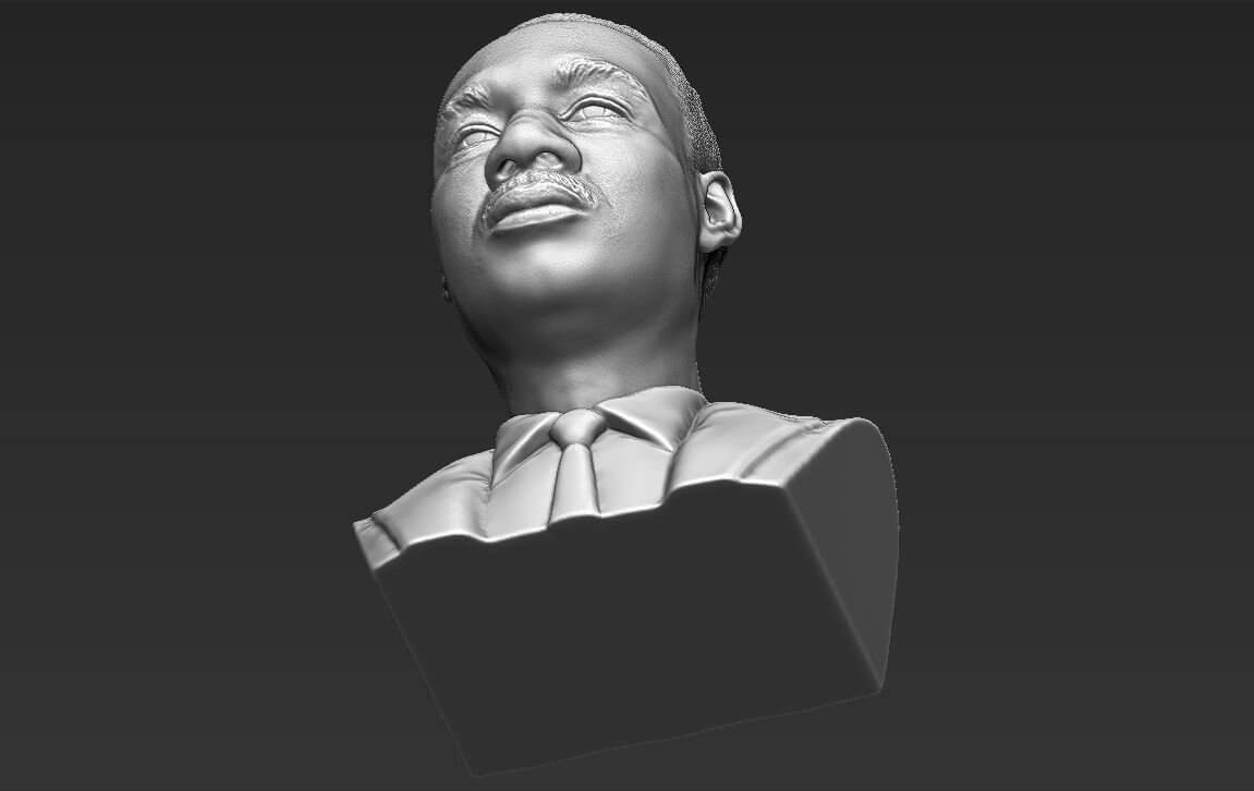Martin Luther King Jr. Bust - 3D Model by PrintedReality