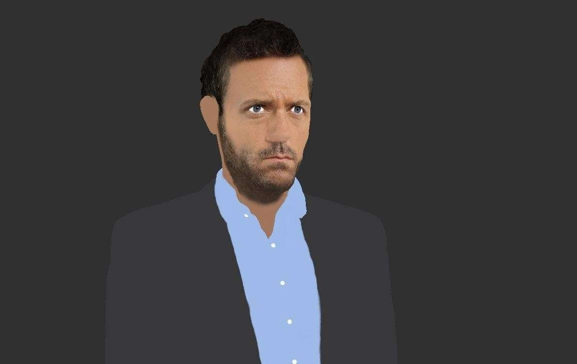 MD Gregory House (Full Color) - 3D Model by PrintedReality