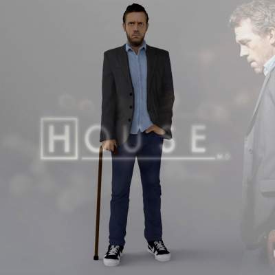 MD Gregory House (Full Color) - 3D Model by PrintedReality