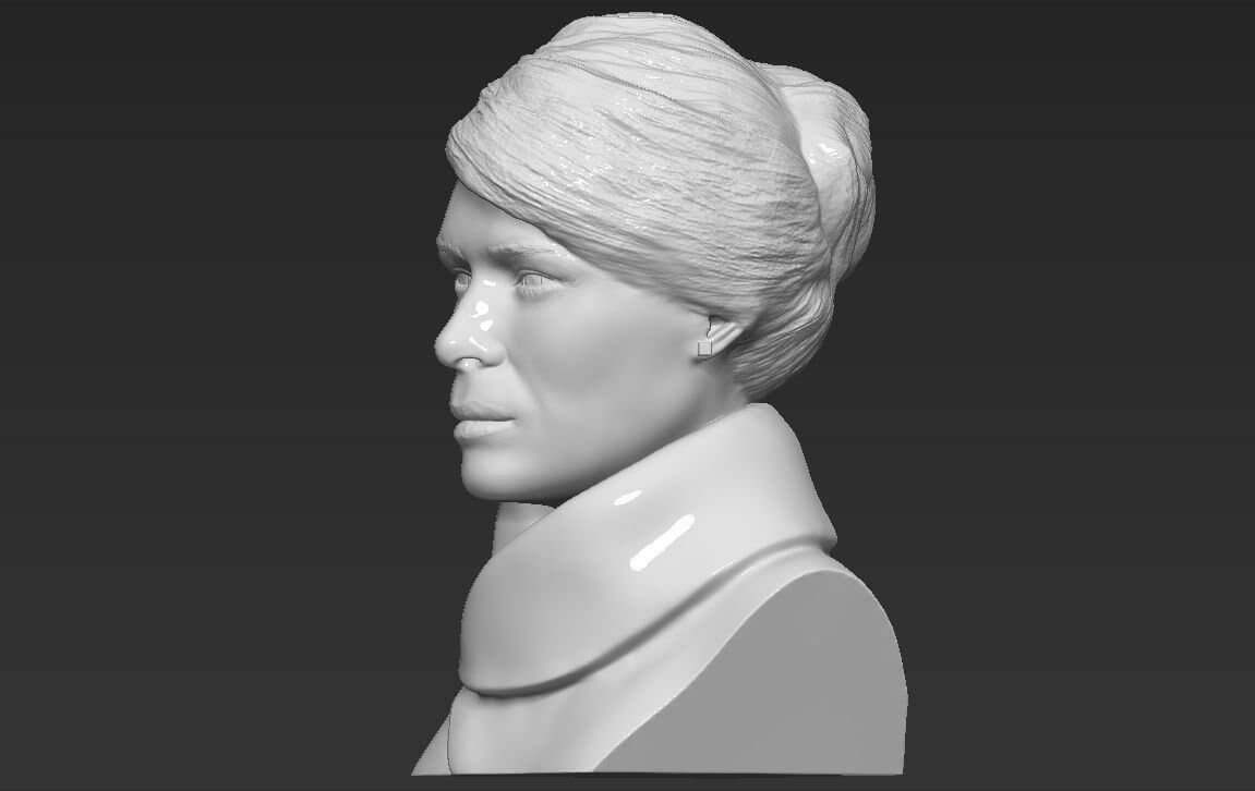 Melania Trump Bust - 3D Model by PrintedReality