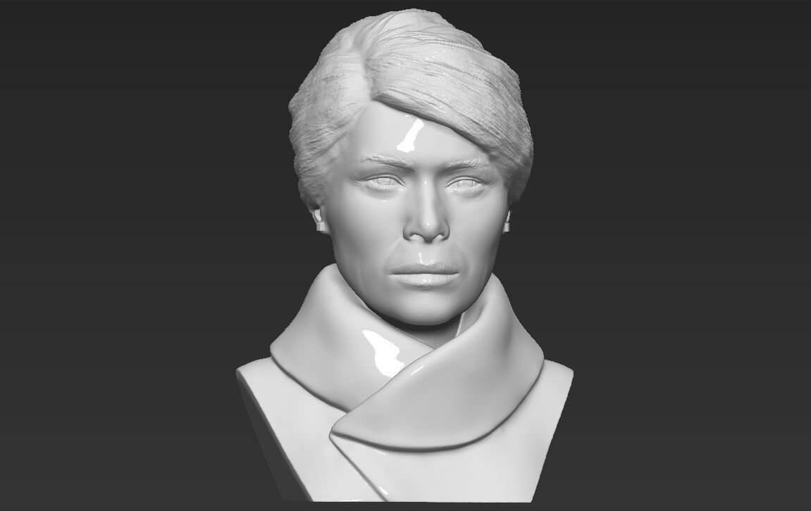 Melania Trump Bust - 3D Model by PrintedReality