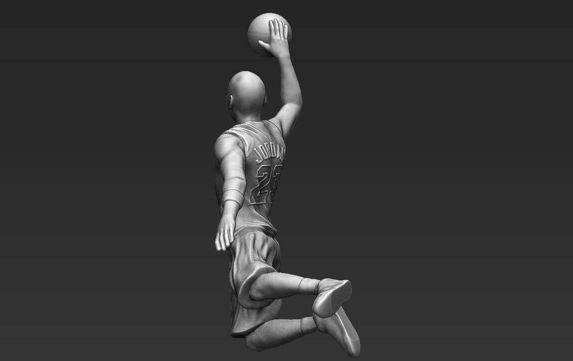 Michael Jordan - 3D Model by PrintedReality