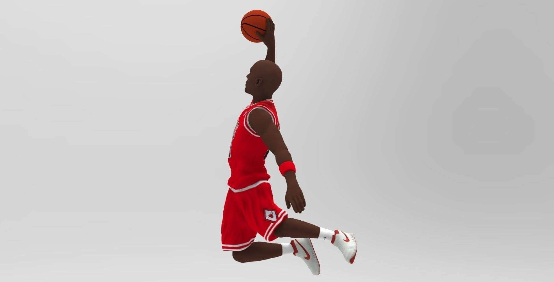 Michael Jordan (Full Color) - 3D Model by PrintedReality