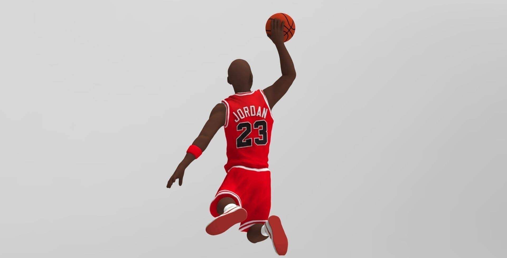 Michael Jordan (Full Color) - 3D Model by PrintedReality