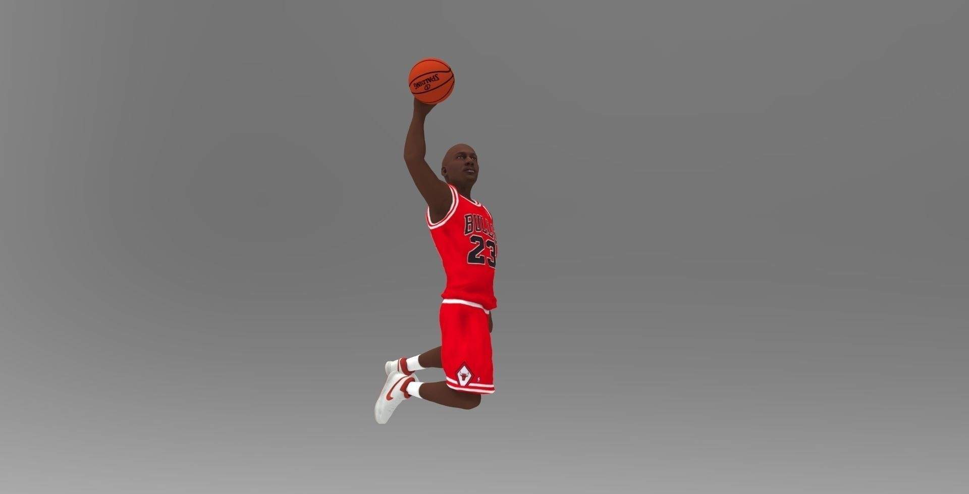 Michael Jordan (Full Color) - 3D Model by PrintedReality