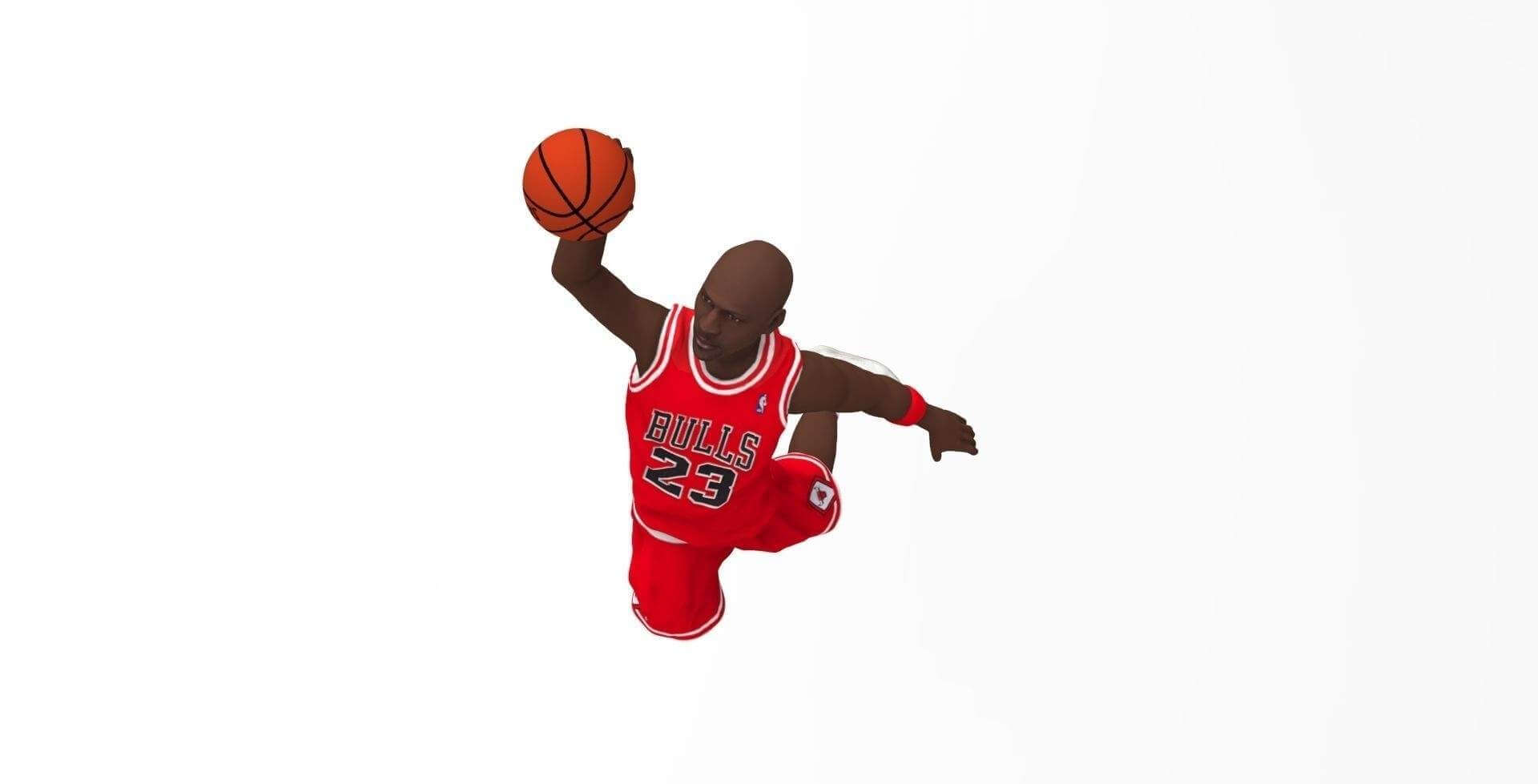 Michael Jordan (Full Color) - 3D Model by PrintedReality