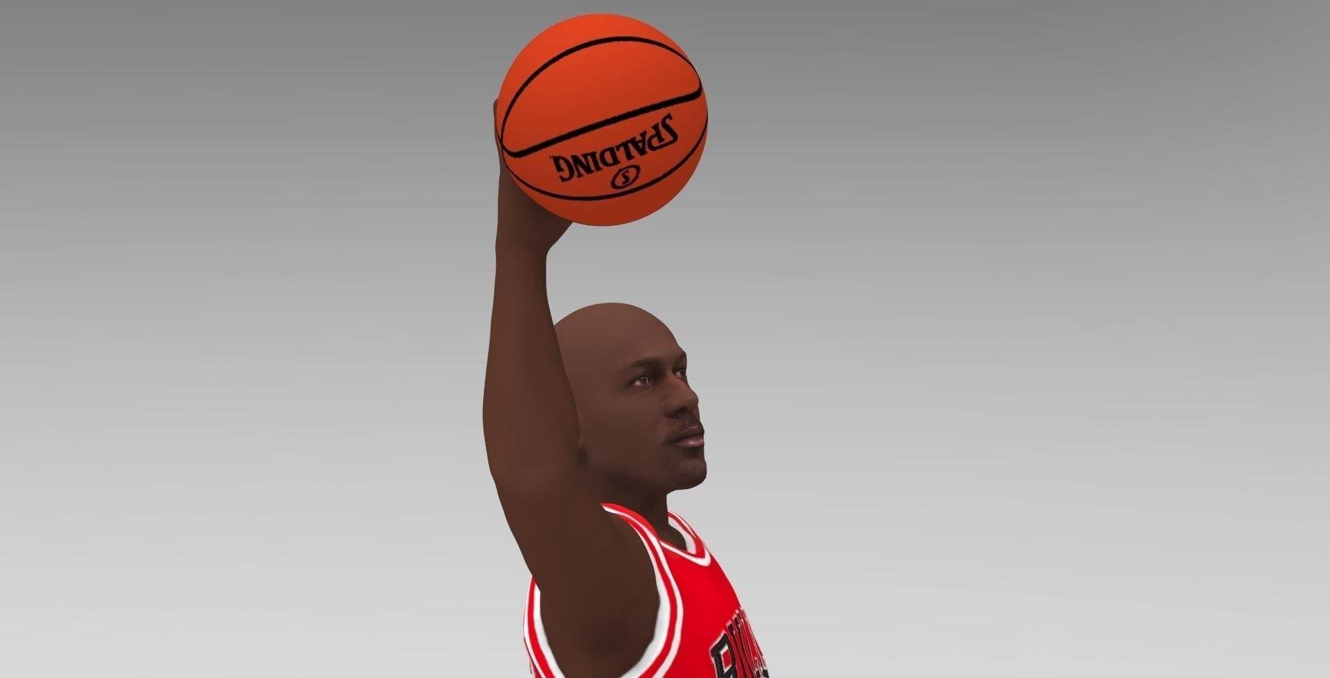 Michael Jordan (Full Color) - 3D Model by PrintedReality