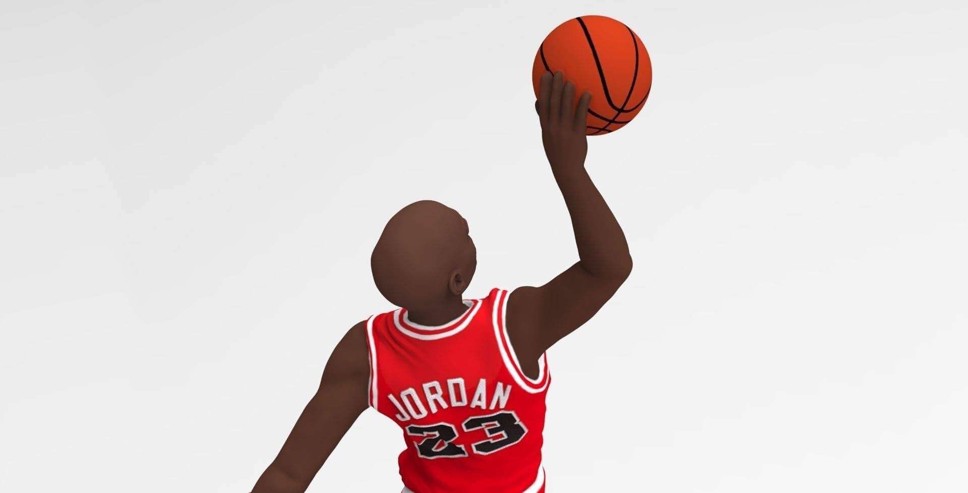 Michael Jordan (Full Color) - 3D Model by PrintedReality