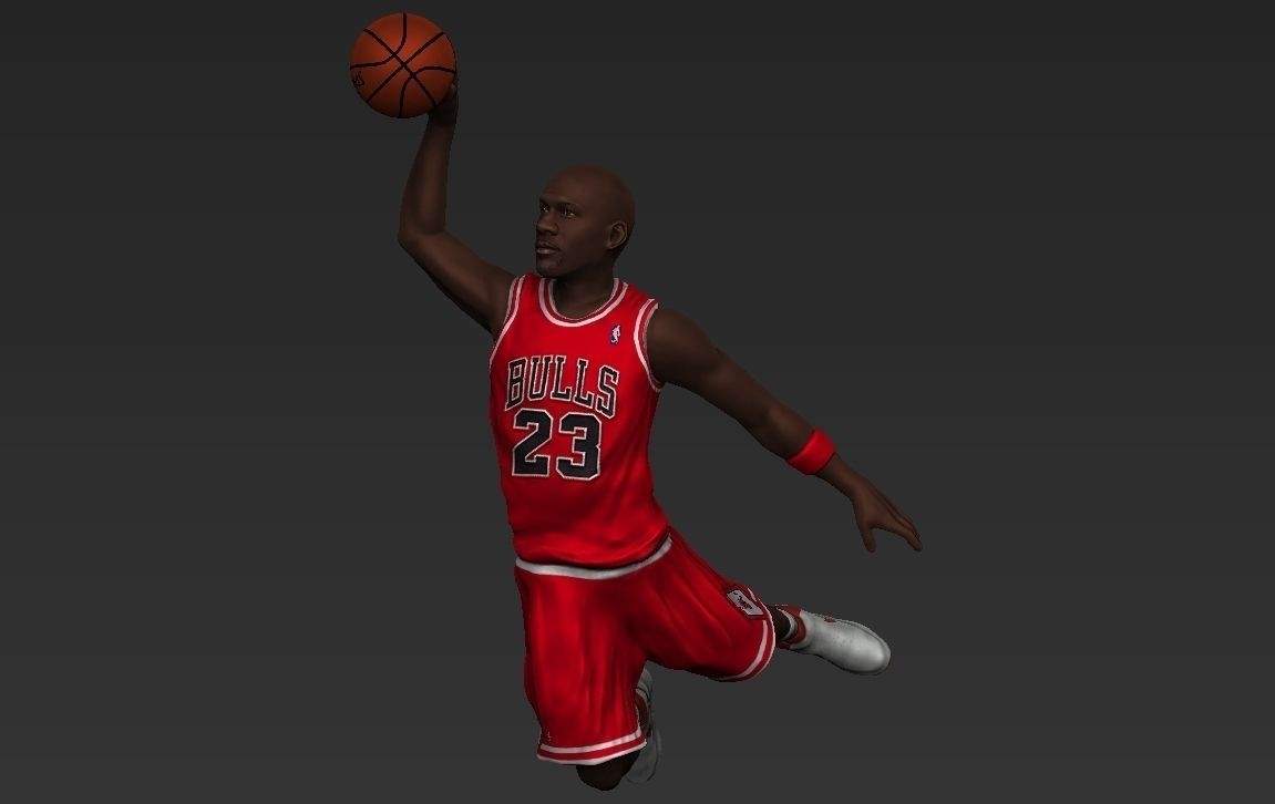 Michael Jordan (Full Color) - 3D Model by PrintedReality