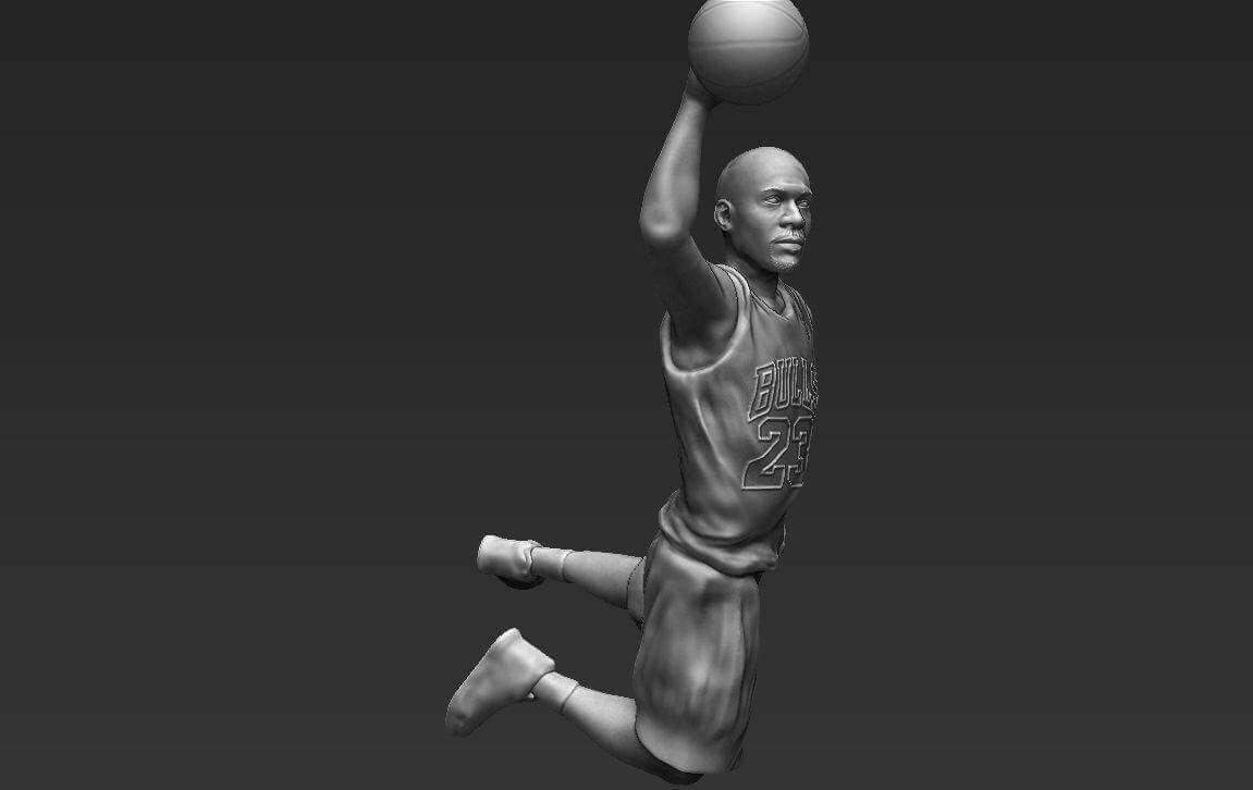 Michael Jordan (Full Color) - 3D Model by PrintedReality
