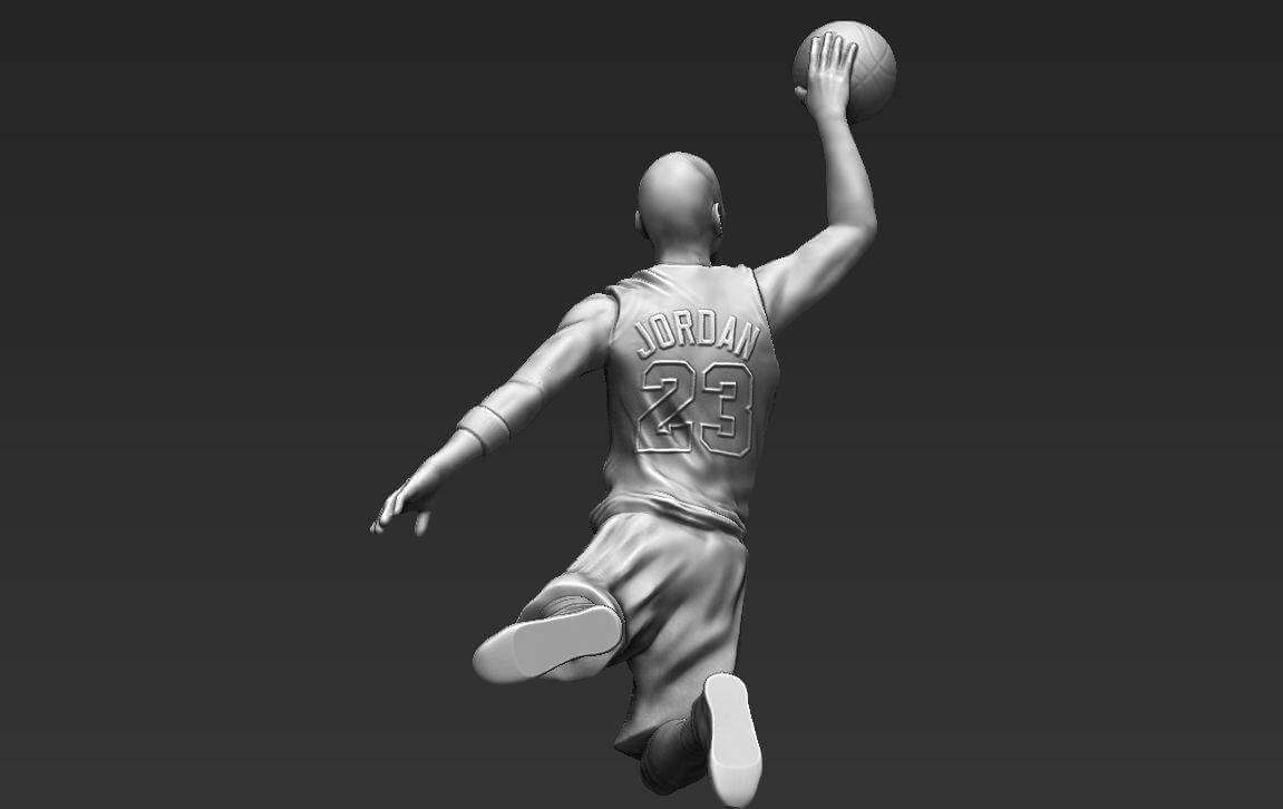 Michael Jordan (Full Color) - 3D Model by PrintedReality