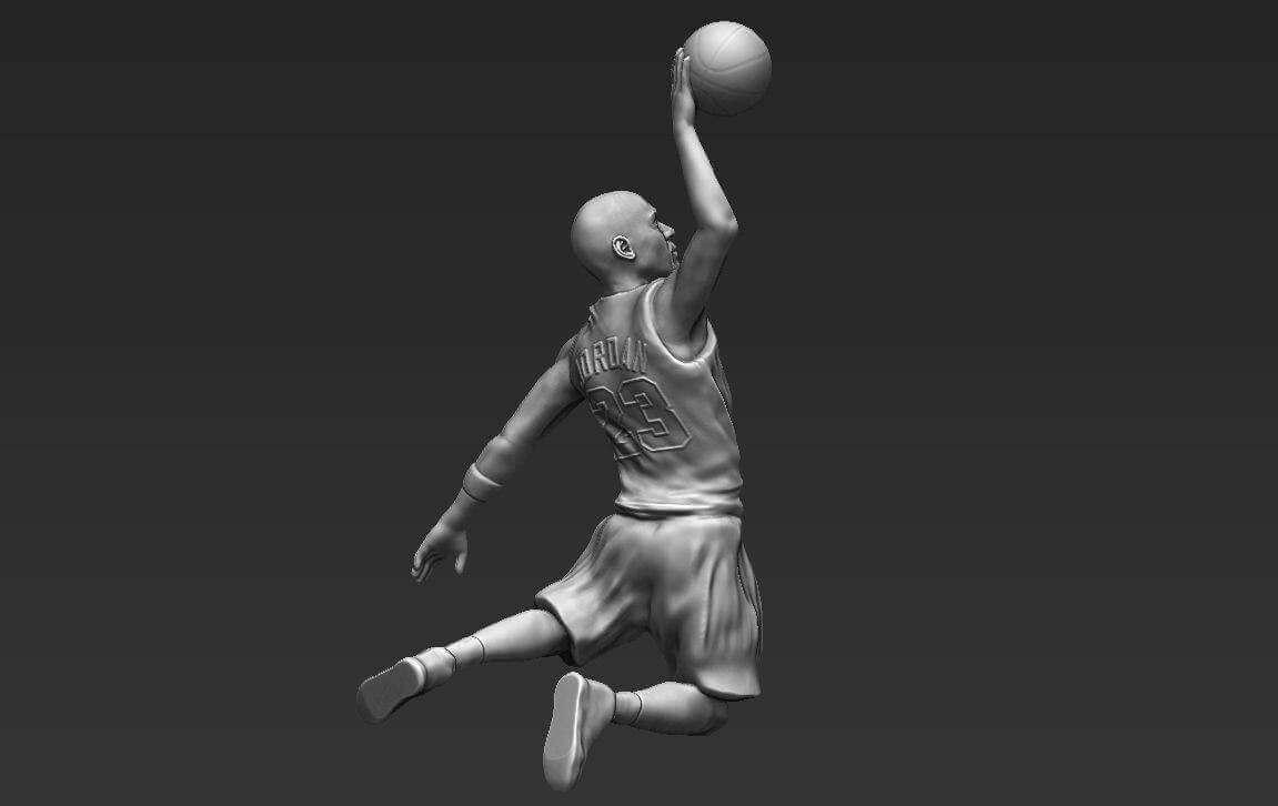 Michael Jordan (Full Color) - 3D Model by PrintedReality