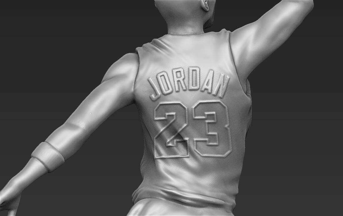 Michael Jordan (Full Color) - 3D Model by PrintedReality