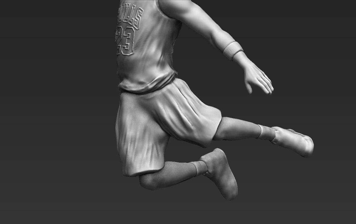 Michael Jordan (Full Color) - 3D Model by PrintedReality