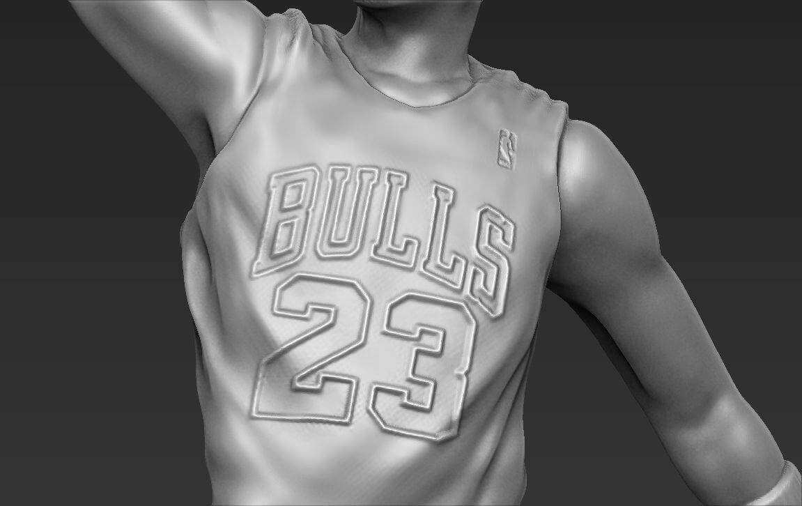 Michael Jordan (Full Color) - 3D Model by PrintedReality