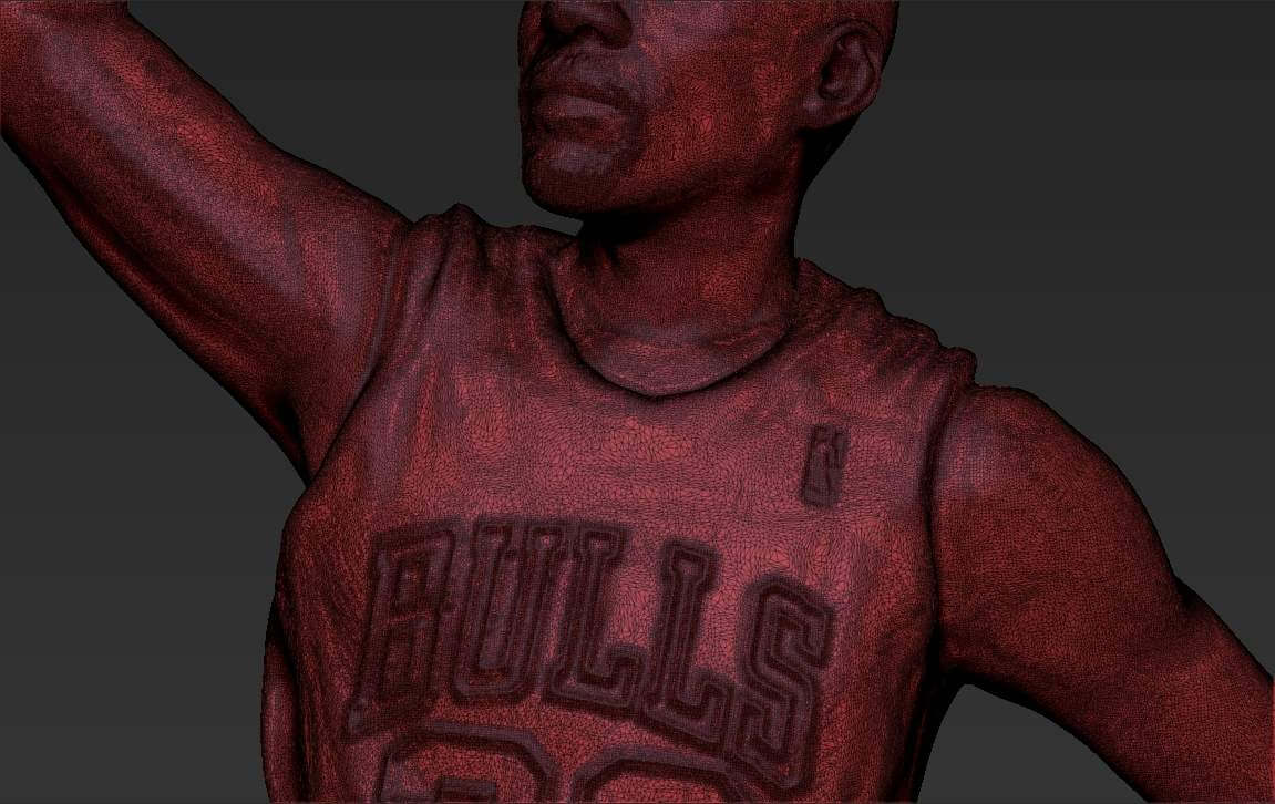 Michael Jordan (Full Color) - 3D Model by PrintedReality