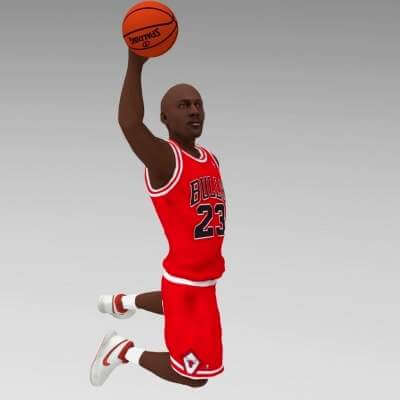 Michael Jordan - 3D Model by PrintedReality