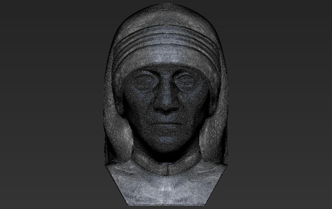 Mother Teresa Bust - 3D Model by PrintedReality