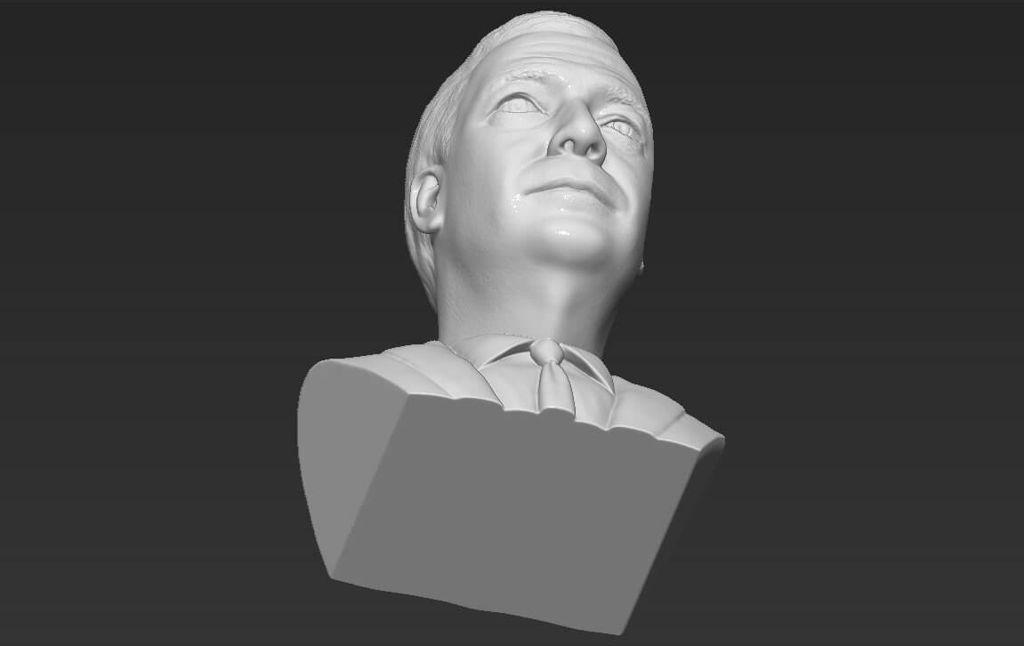 Nigel Farage Bust - 3D Model by PrintedReality
