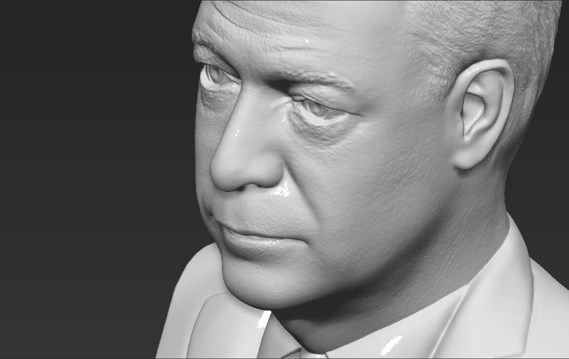 Nigel Farage Bust - 3D Model by PrintedReality