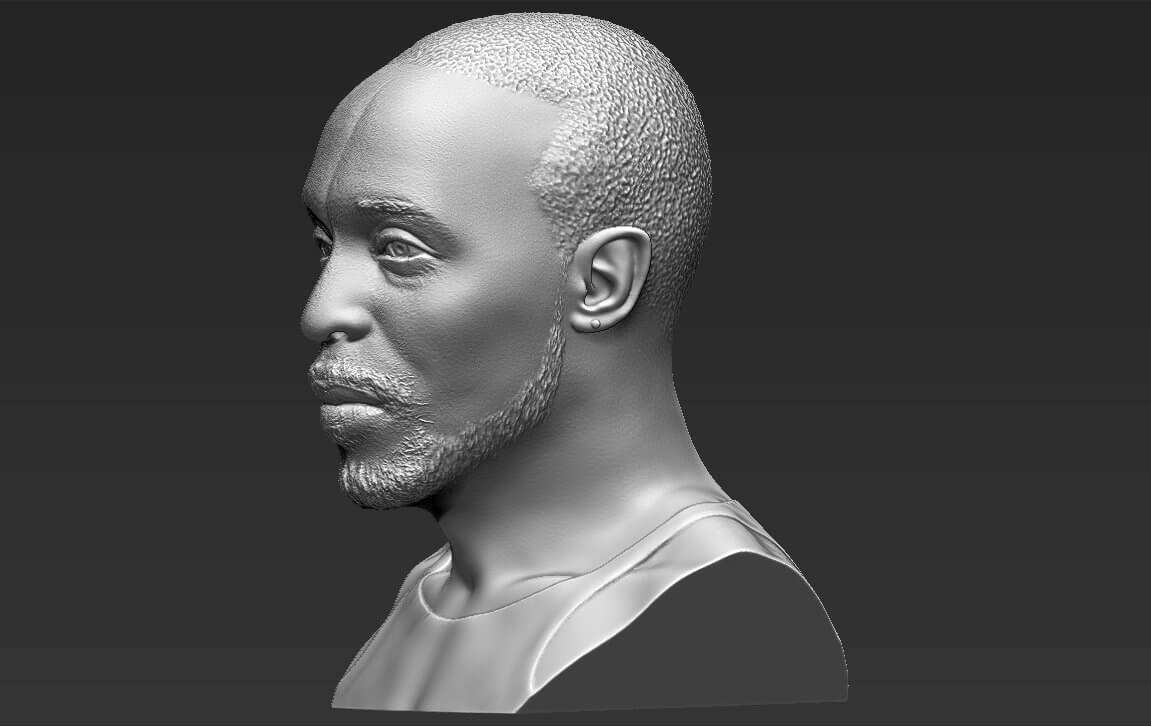 Omar Little from The Wire - 3D Model by PrintedReality